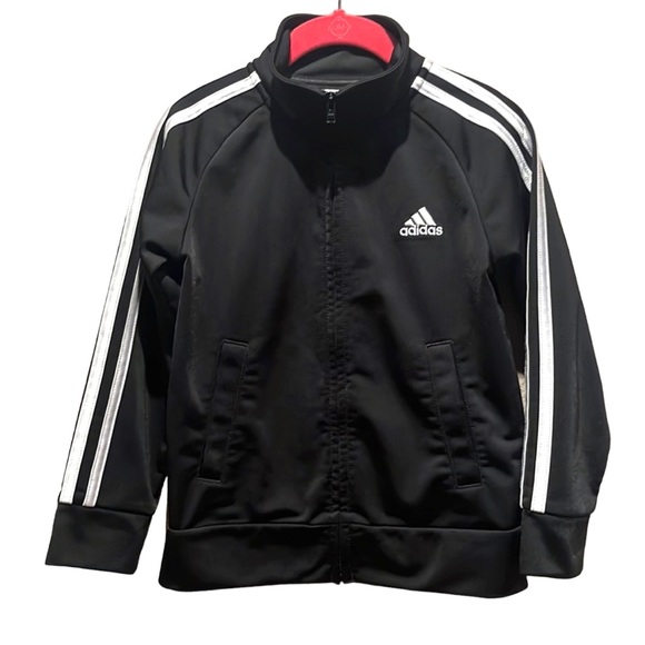 adidas | Jackets & Coats | Adidas Kids Stripes Track Jacket Warmup Size ...
